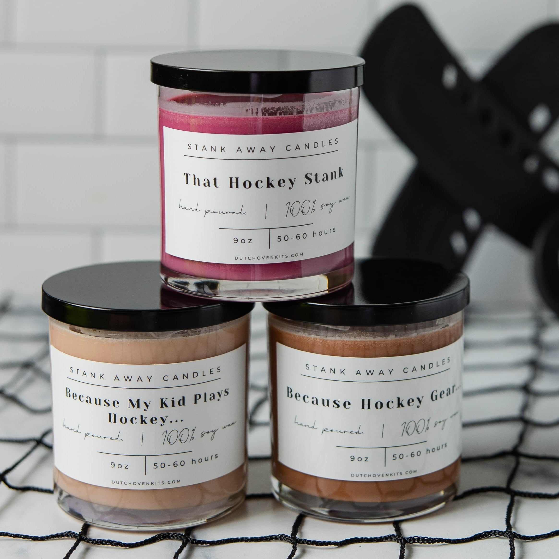 Because Hockey Gear - Natural Soy Wax Candles