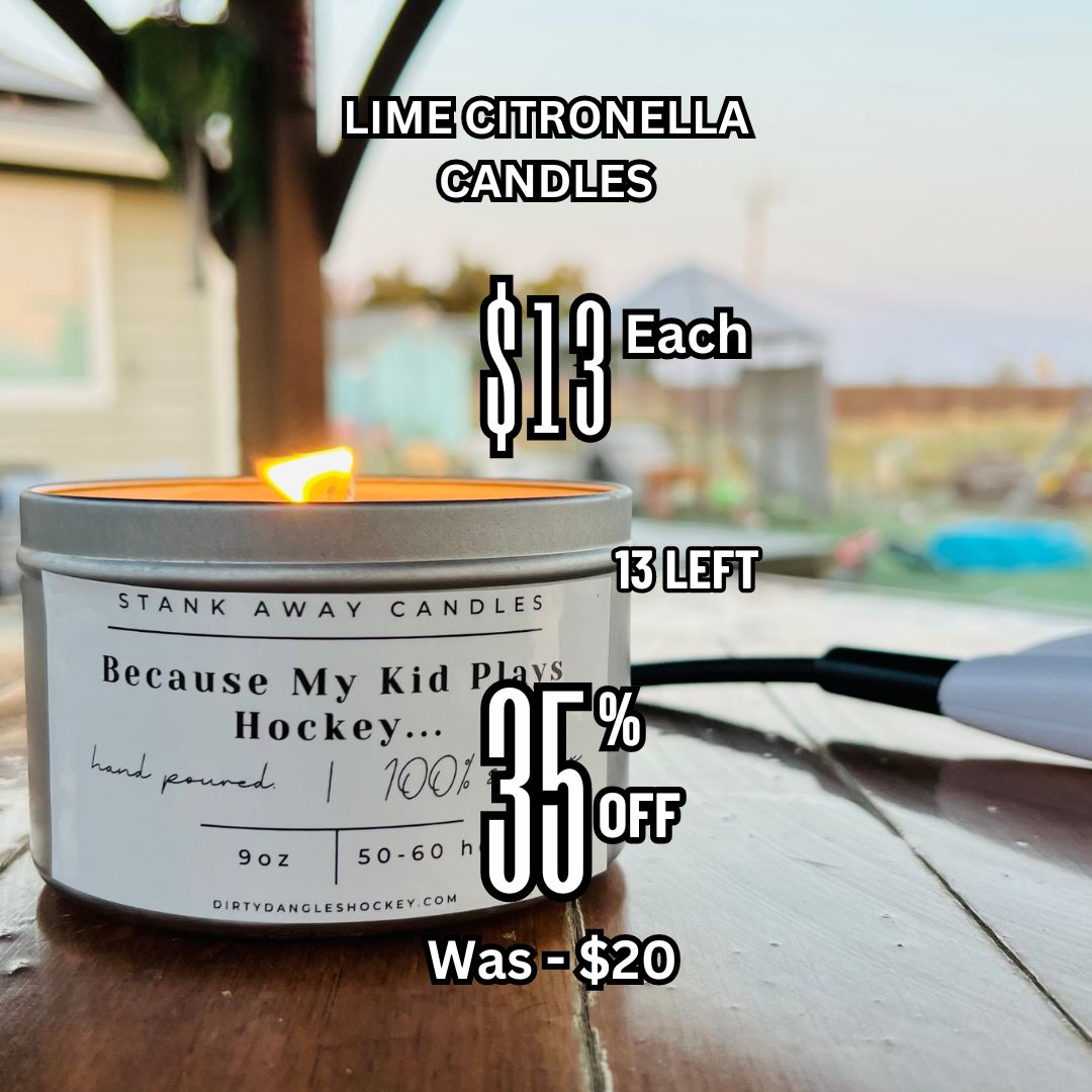 Citronella Lime 14oz Mosquito Candles - Dirty Dangles Natural Soy Wax ...